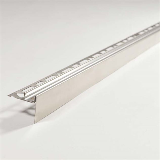 U-skinne med kileformet side til brusenicher